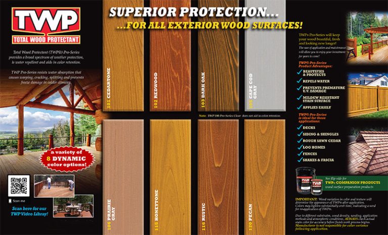 TWP 100 Pro Series Brochure and Color Chart | www.twpstain.com